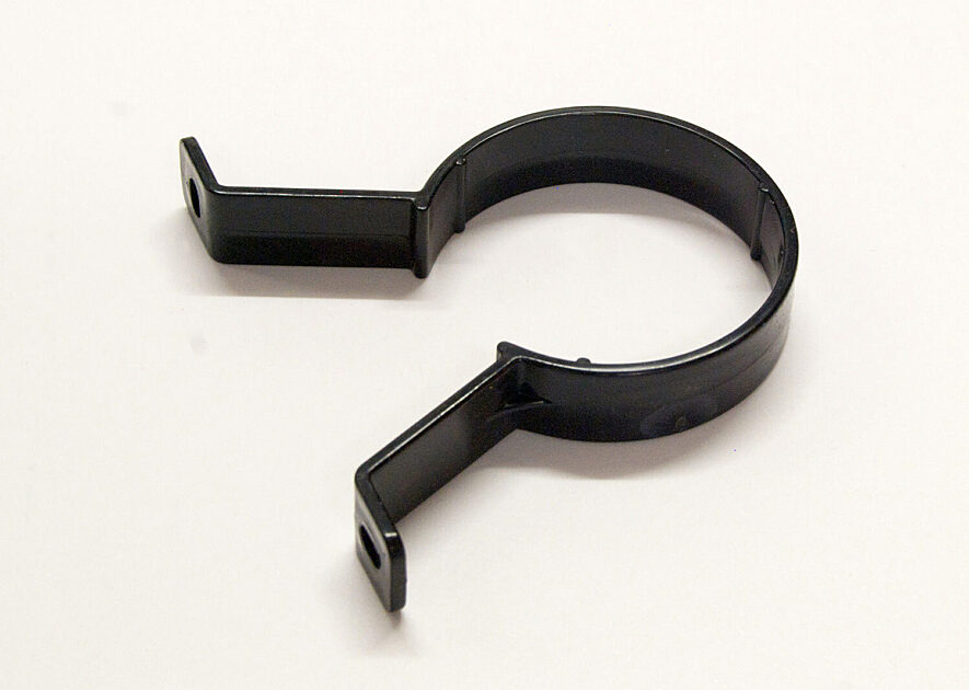 Downpipe Bracket Round (Black) – Soden Plastics Ltd